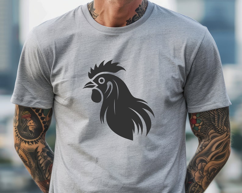 Chicken SVG Cockerel Head PNG Silhouette Clipart, Drawings for Easter ...