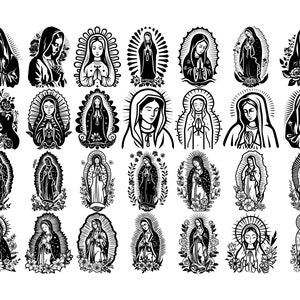 Virgin Mary SVG Bundle - 173 Different Mother of Jesus SVG Files for ...