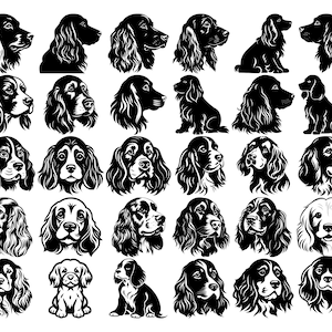 Cocker Spaniel SVG Bundle - 119 Different Dog Svg Designs of Cocker ...