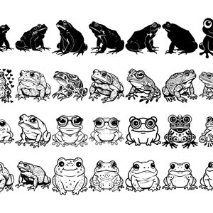 Toad SVG Bundle Digital Artwork for Download, Printable Toad PNG ...