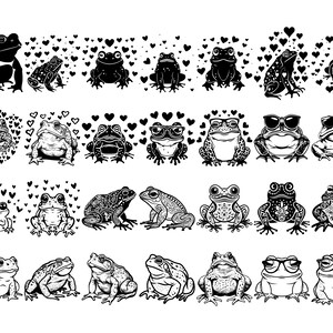 Toad SVG Bundle Digital Artwork for Download, Printable Toad PNG ...
