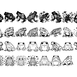 Toad SVG Bundle Digital Artwork for Download, Printable Toad PNG ...