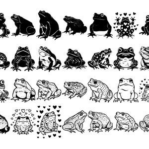 Toad SVG Bundle Digital Artwork for Download, Printable Toad PNG ...