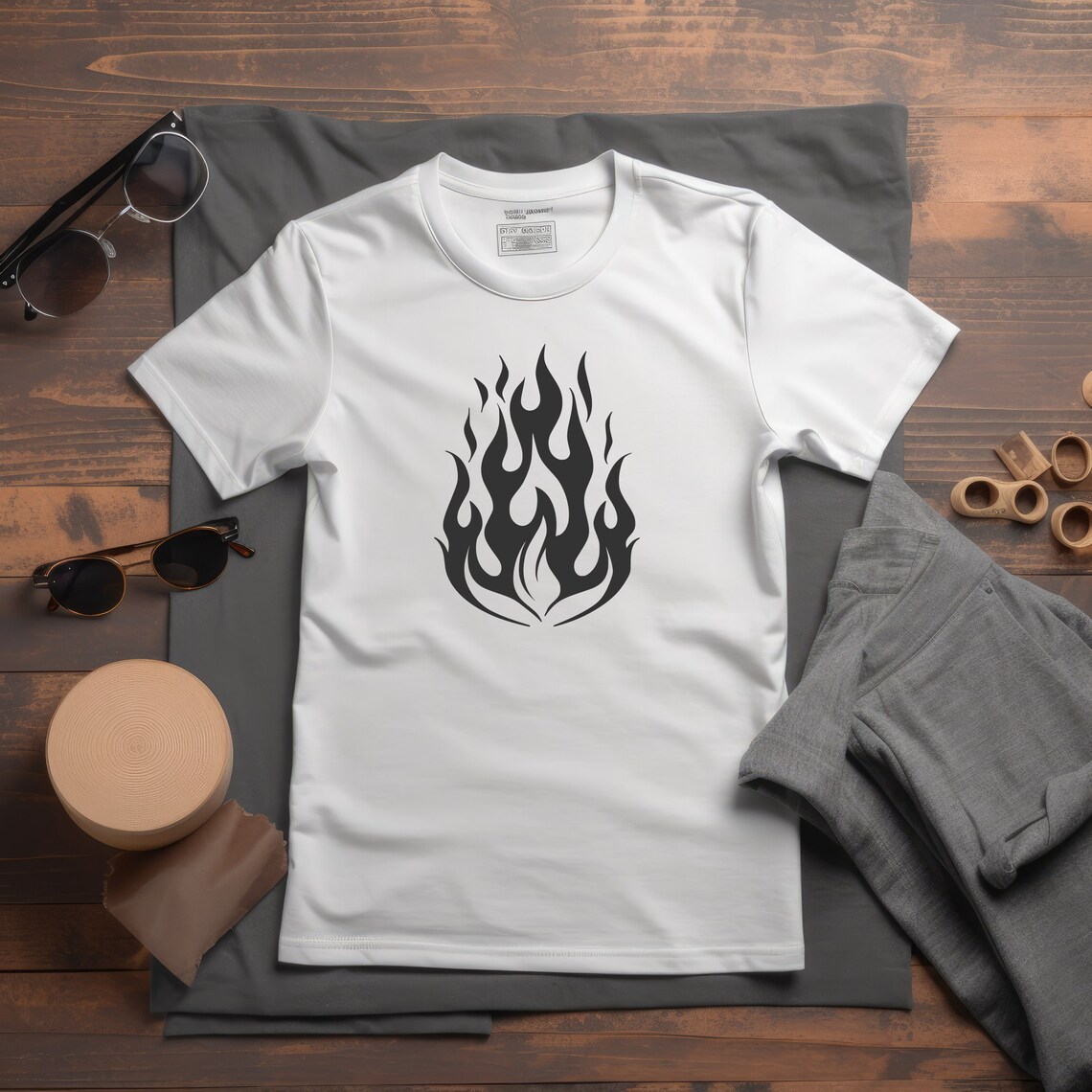 Flames SVG Fire PNG Digital Artwork for Download, Printable PDF Flame ...