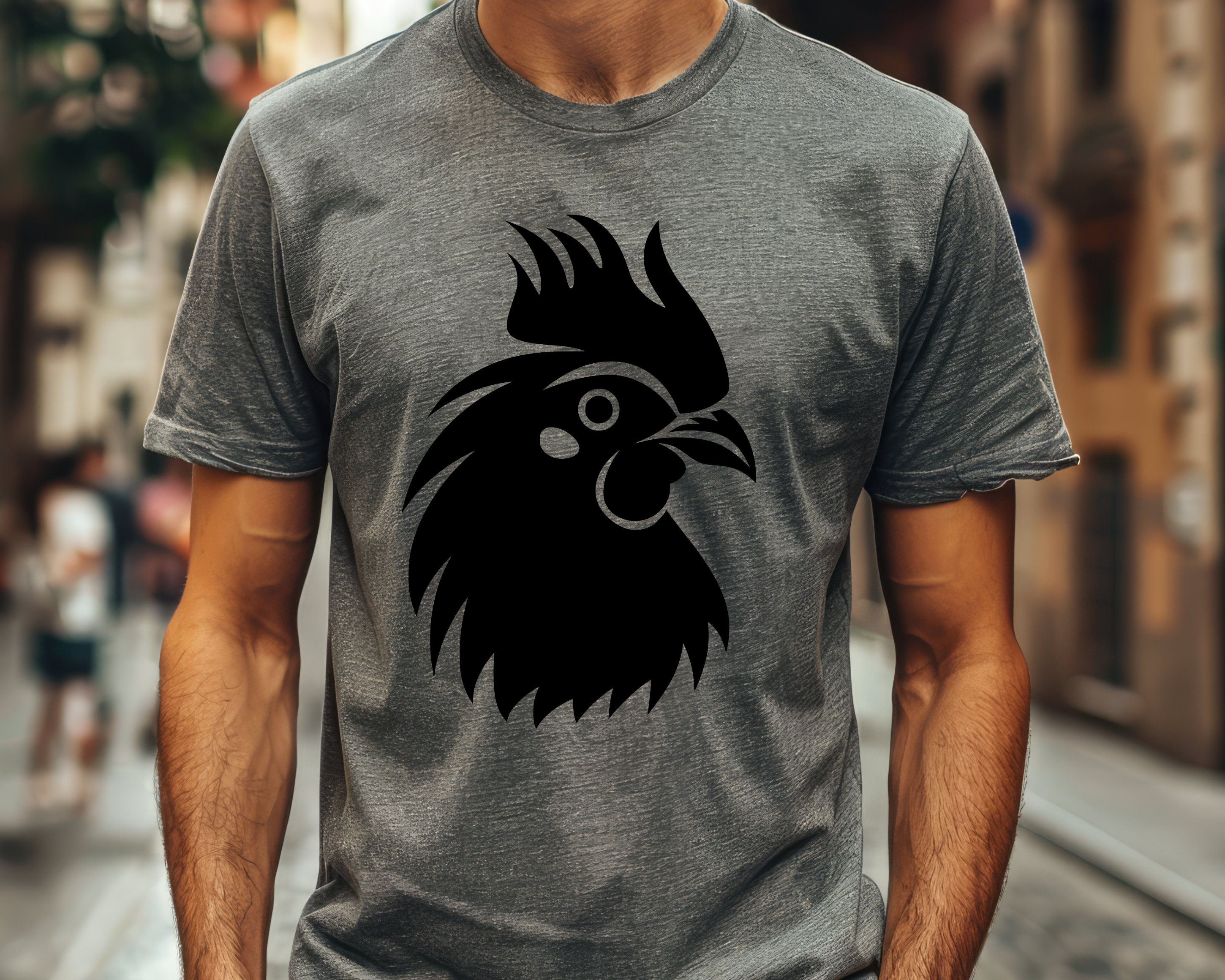 Chicken SVG Cockerel Head PNG Silhouette Clipart, Drawings for Easter ...