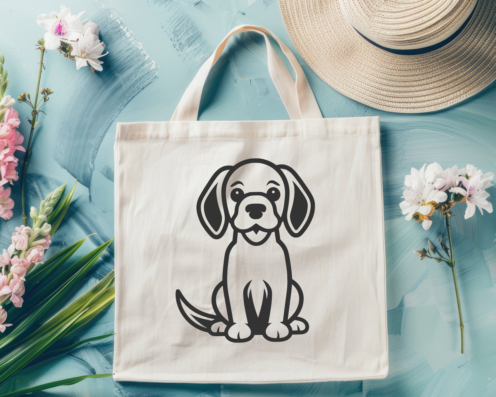 Beagle SVG Dog PNG, 5 Different Dog Svg Files for T Shirts, Totes or ...