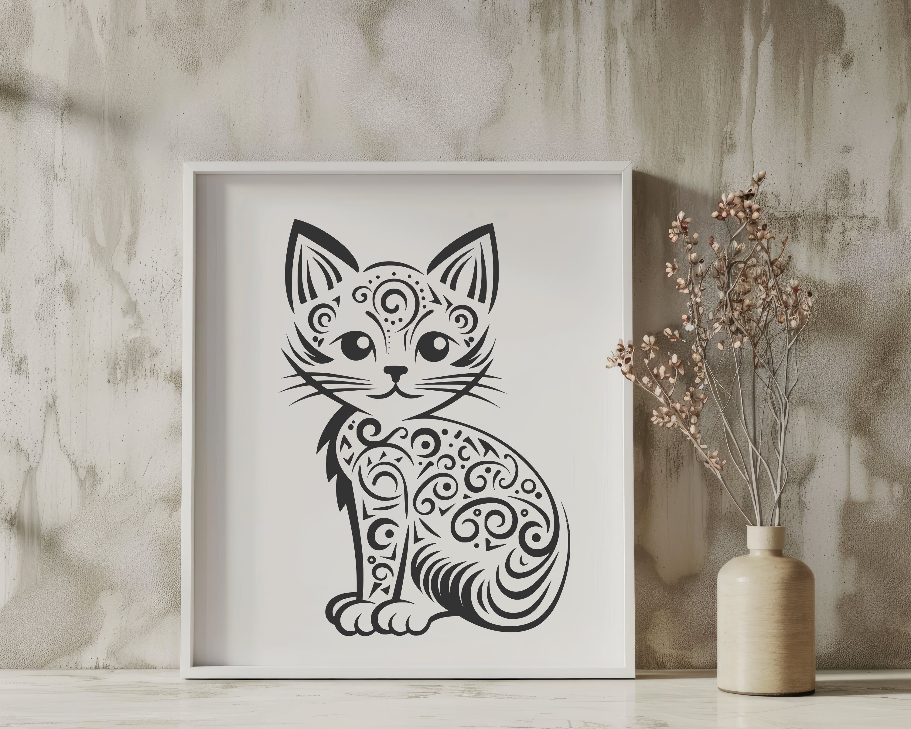 Kitten SVG Cat PNG Bundle, Digital Vector for Download, Printable Pet ...