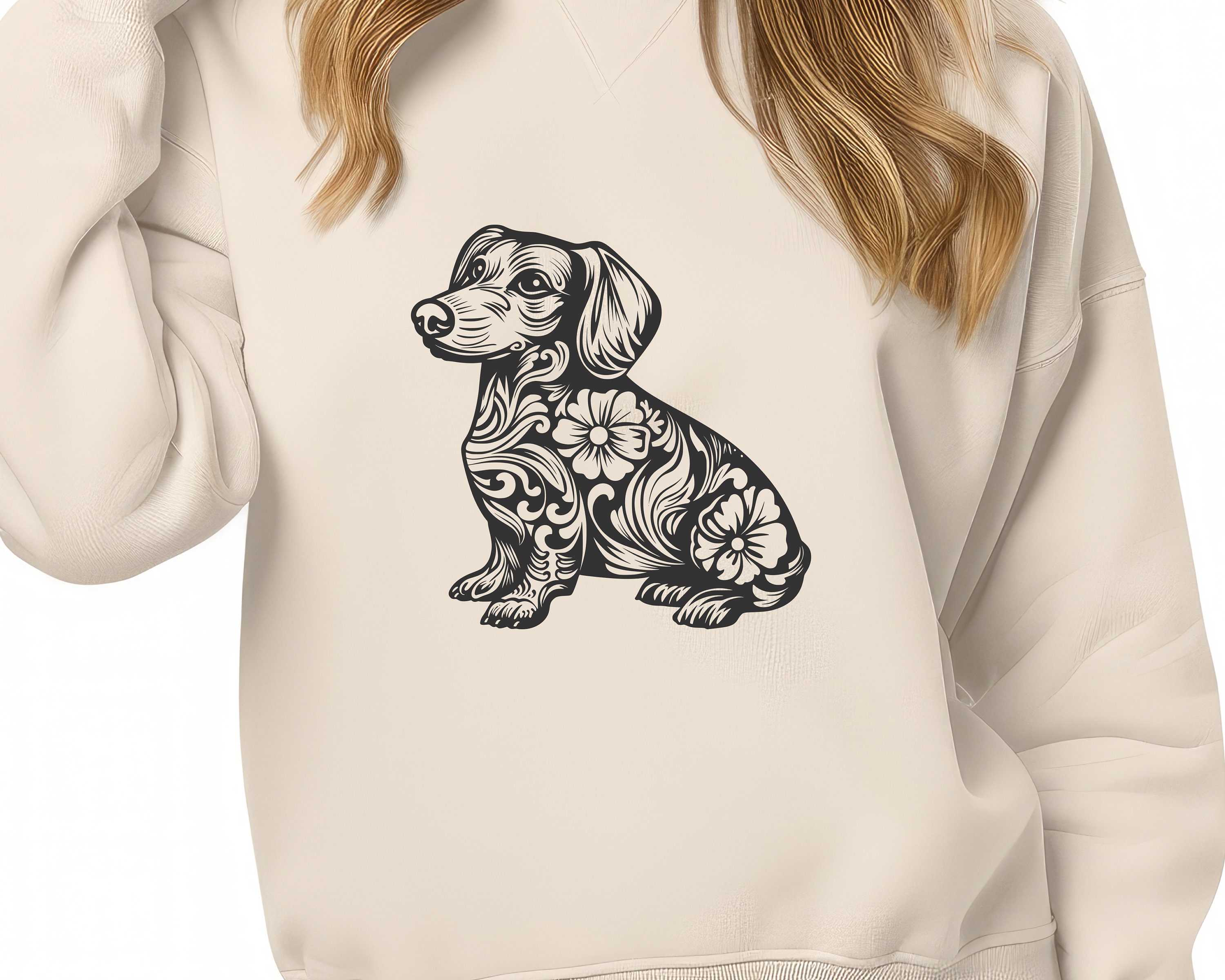 Dachshund SVG T-shirt Design 5 Different Dog Svg Cut Files. Pet Svg ...