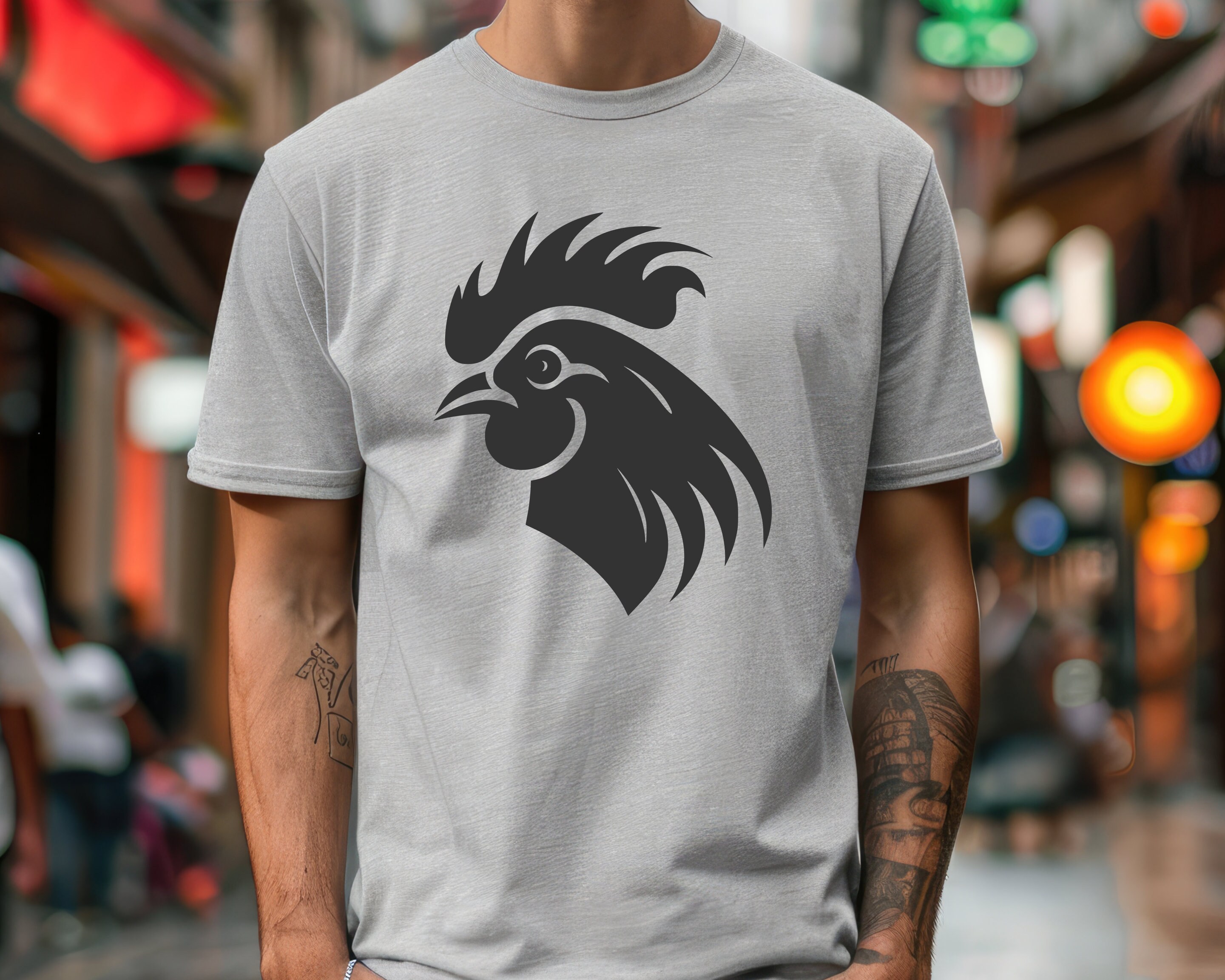 Chicken SVG Cockerel Head PNG Silhouette Clipart, Drawings for Easter ...