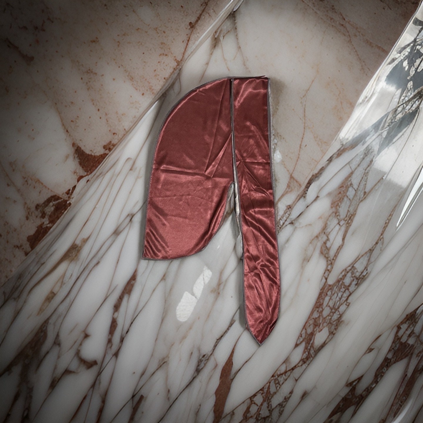 Maroon Custom Durag & Crown Patch Bundle - Etsy