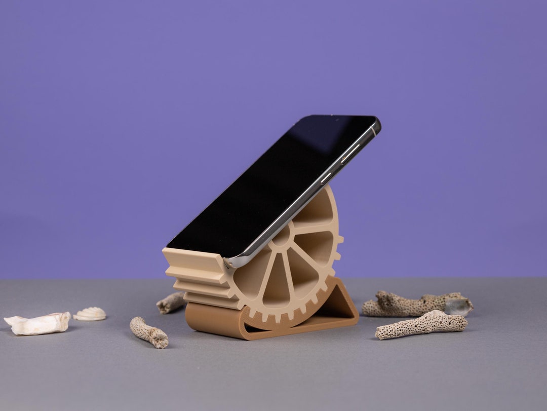 Steampunk Style Phone Stand. Adjustable Angle Cellphone Stand. Phone ...