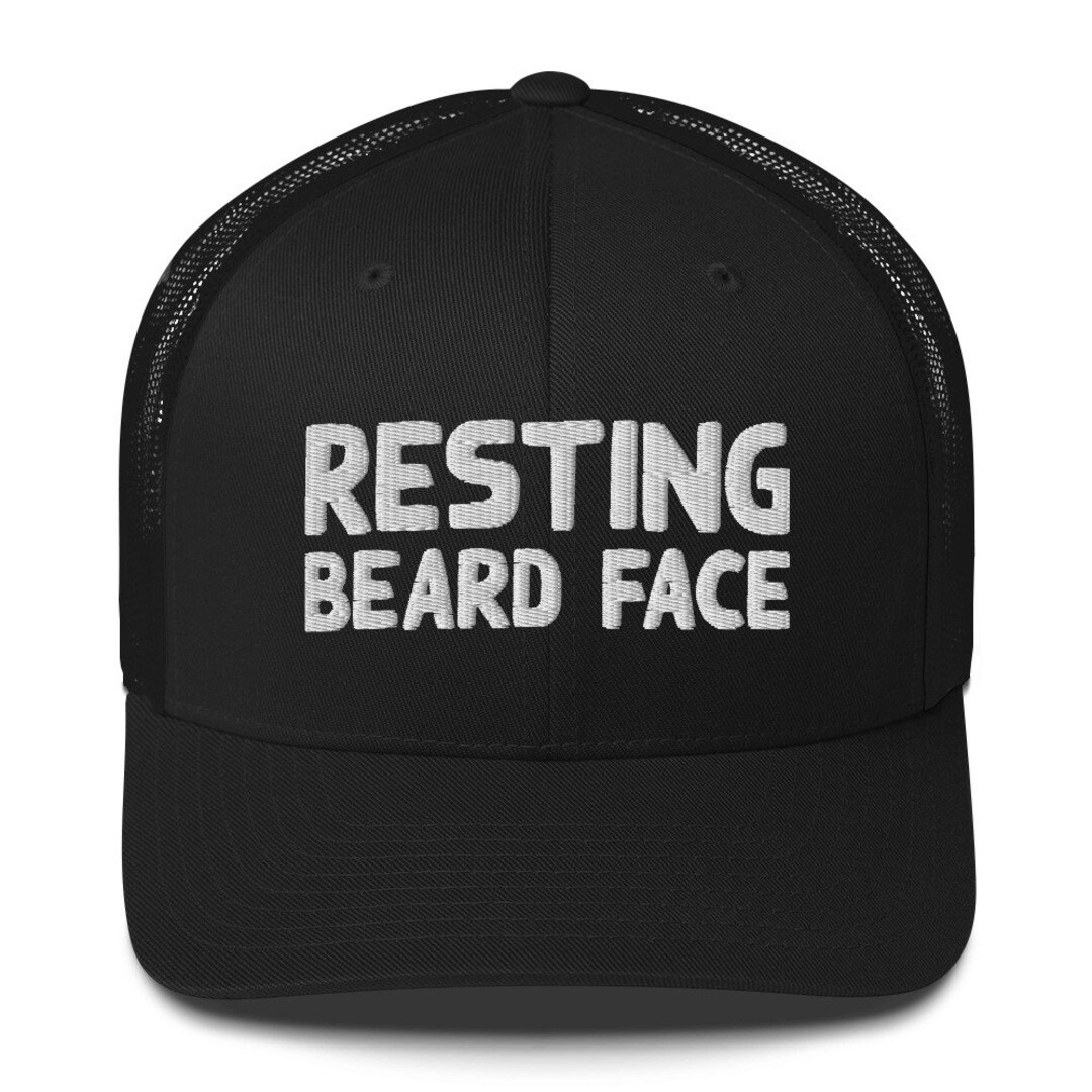 Resting Beard Face Trucker Cap - Etsy