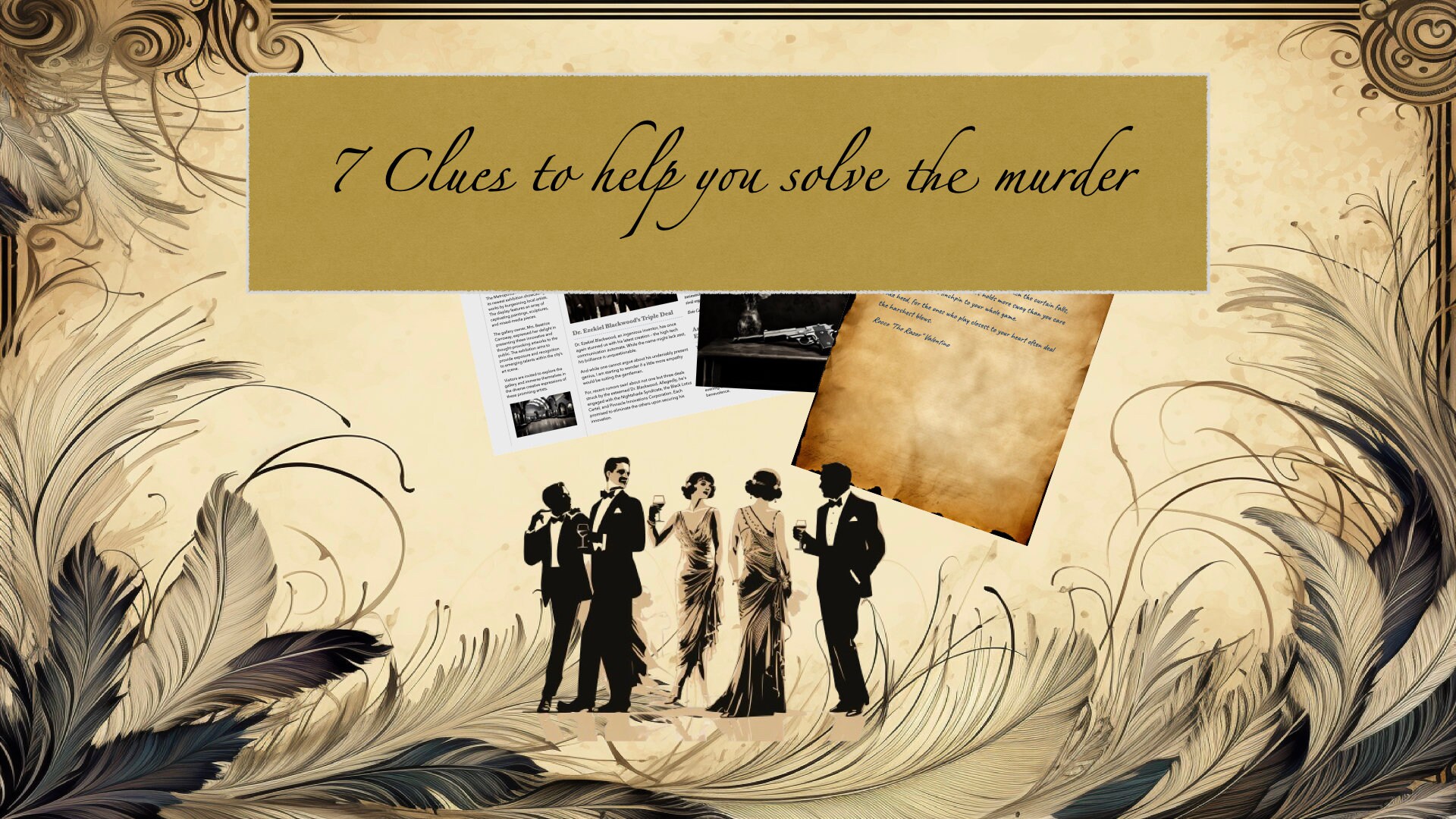 1920s Murder Mystery Game A Deadly Charleston on New Year's Eve ...