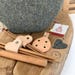 Patchwork Harris Tweed Knitting Project Bag, Leather Strap & Yarn ...