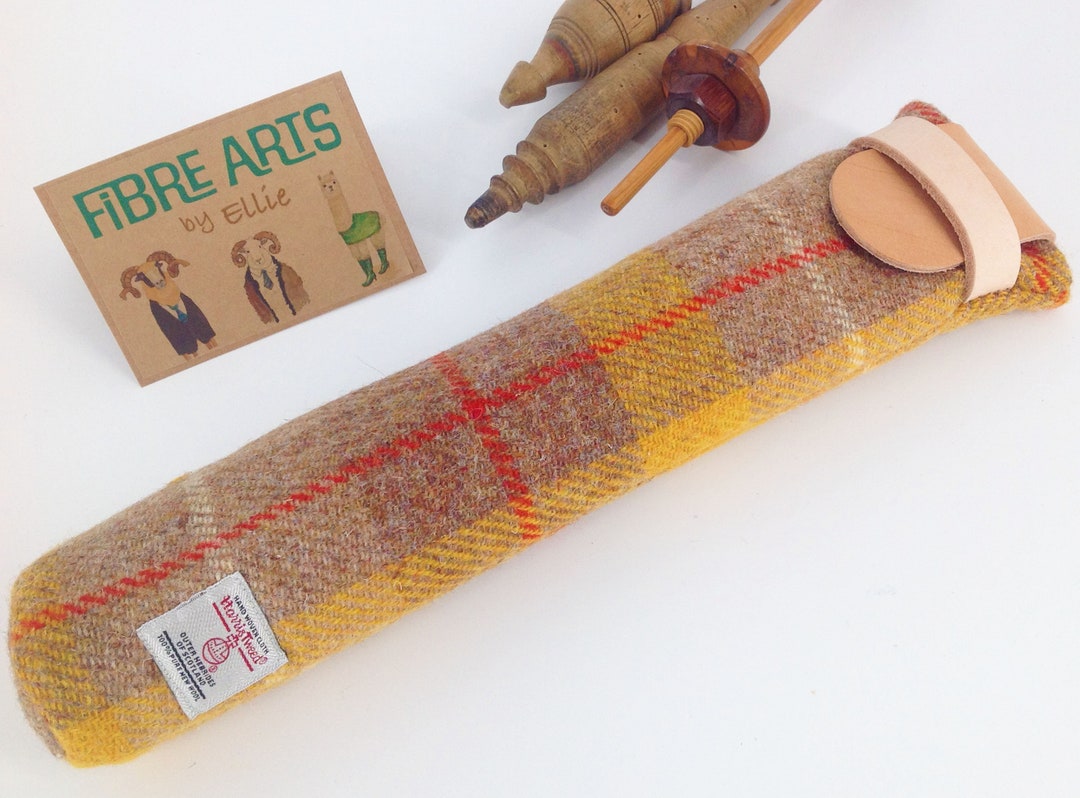 Dealgan Spindle Case in Yellow Check Harris Tweed. A Perfect Fit for ...