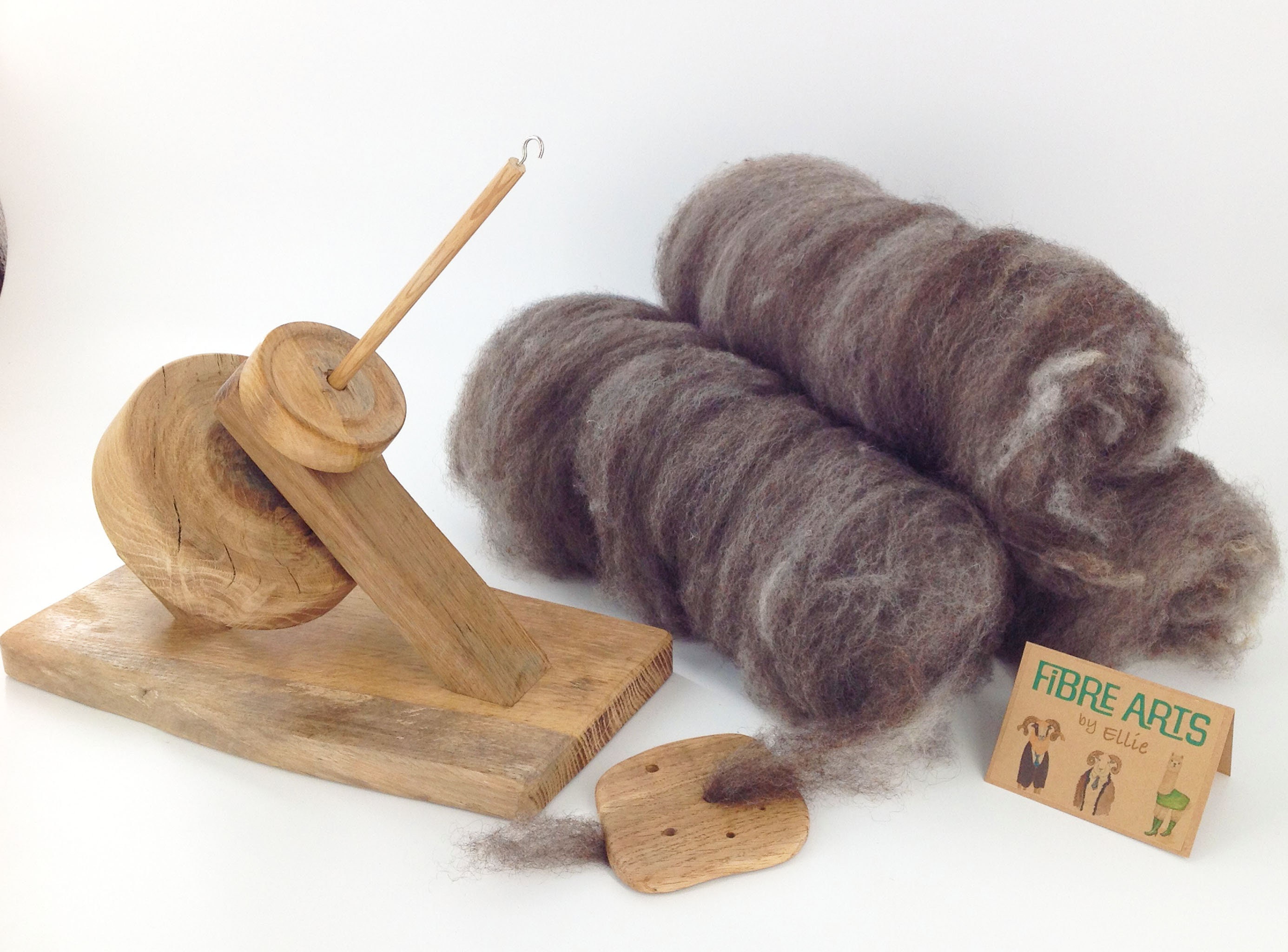 Kick Spindle & Spinners Diz in Rustic Solid Oak. 150g Natural - Etsy