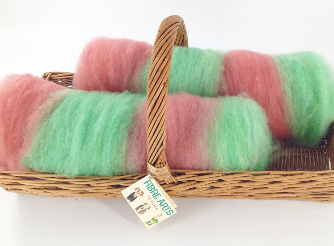 Art Batt 150g British Jacob Wool. Hand Washed, Dyed and Carded Ready ...