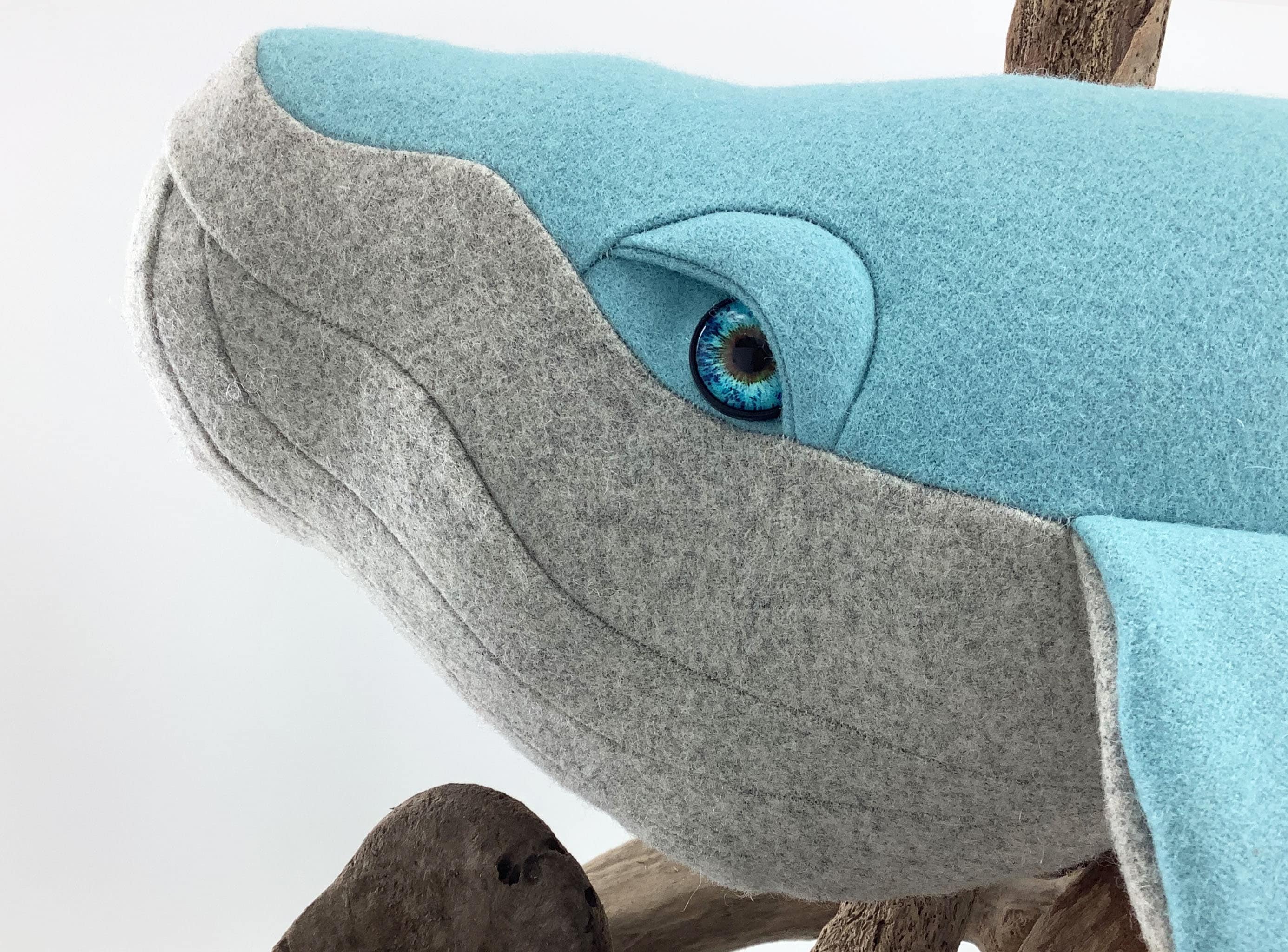 Humpback Whale Toy, Pillow, Cushion Plush. 100% Wool Stuffed Marine Sea ...
