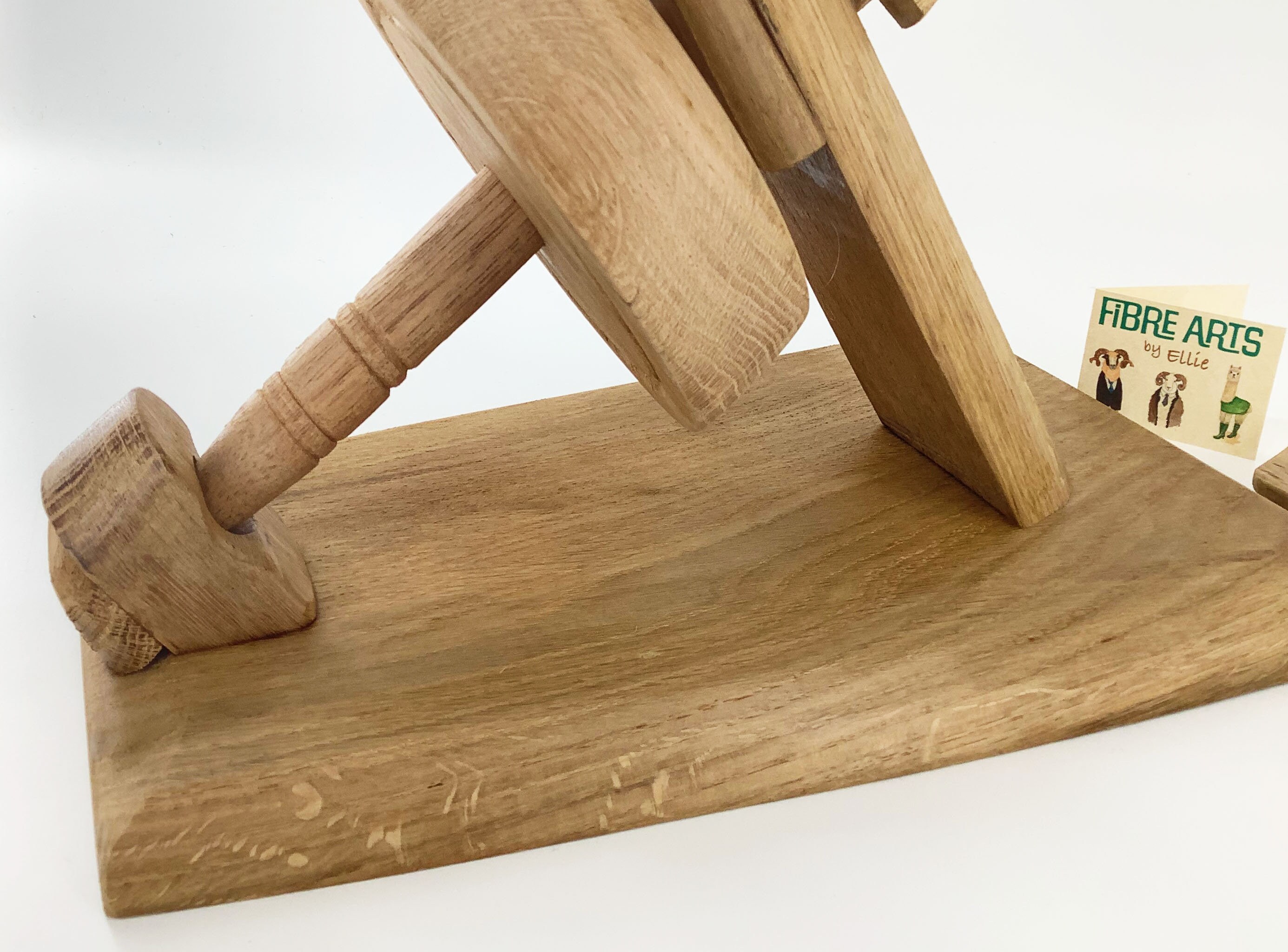 Kick Spindle in Chunky Aged Rustic English Oak - Etsy