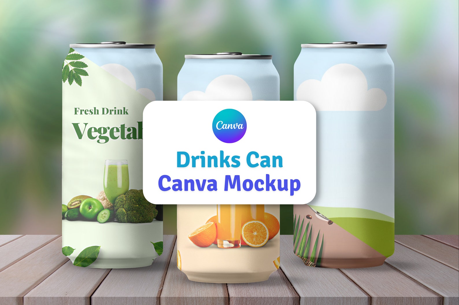 Customizable Drink Can Canva Mockup Sublimation for Your Unique Soda ...