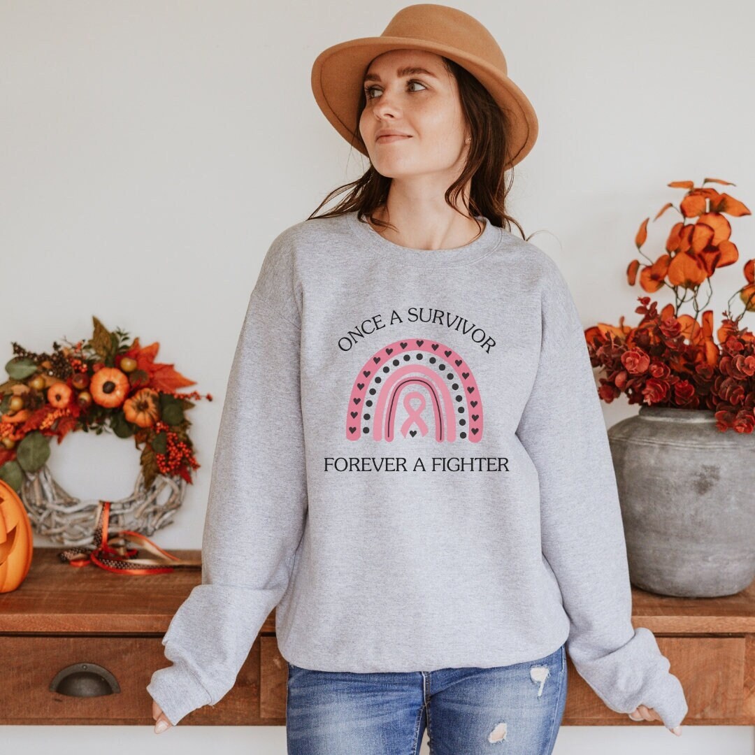 Once a Survivor Forever a Fighter Cancer Awareness Shirt, Pink October ...
