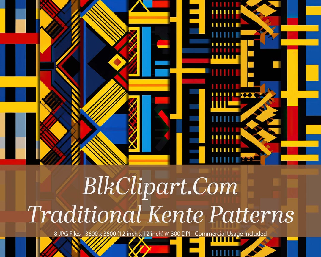 Traditional Kente Cloth Seamless Pattern - Ghana Kente Cloth - African ...