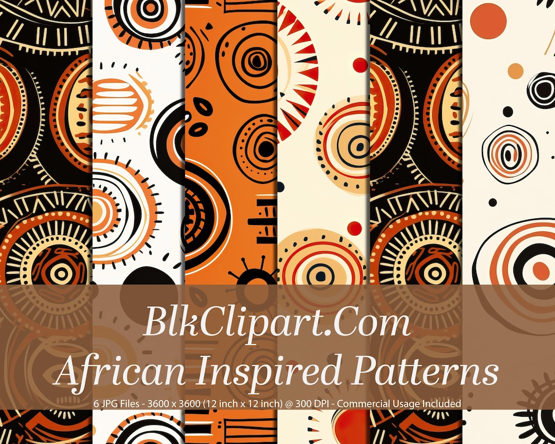 African Seamless Pattern - Abstract Circles in an African Inspired ...