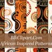 African Circular Fabric Patterns: Contemporary Heritage (digital Paper ...