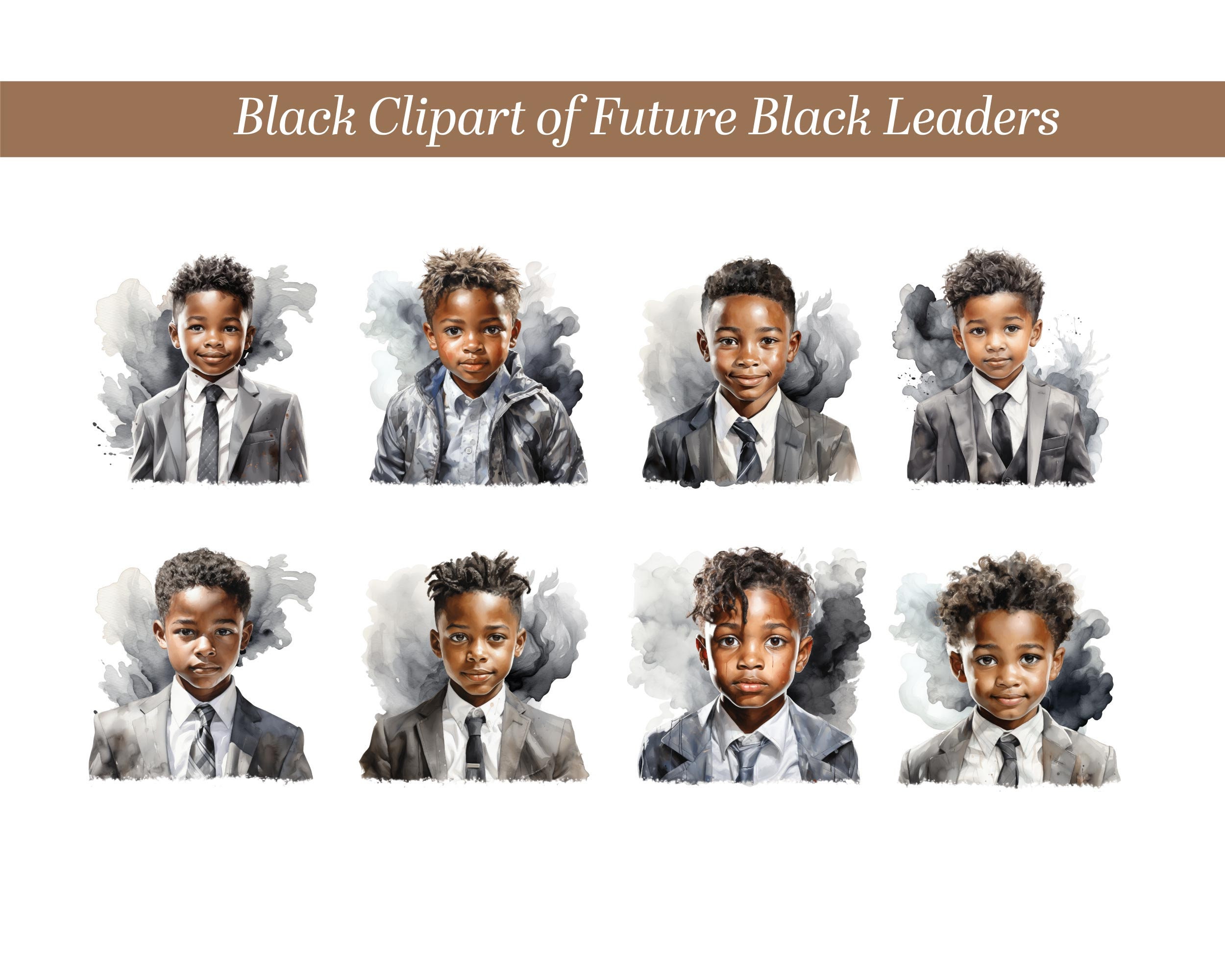 African American Clipart of Inspiring Young Black Leaders. Very ...