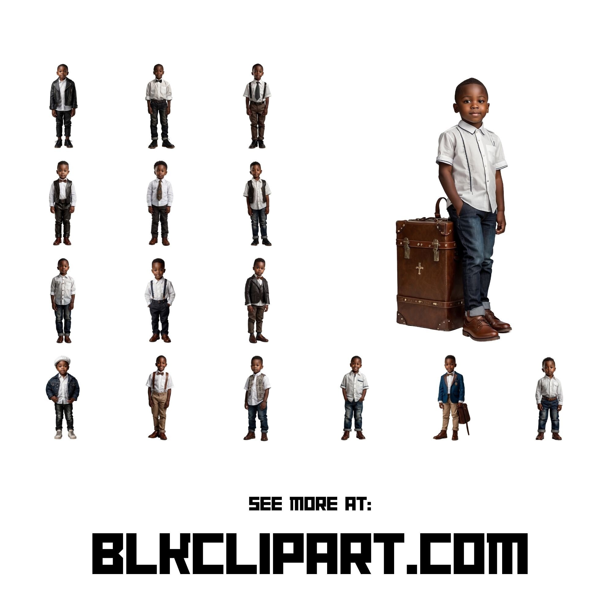African American Clipart of Cute Young Boys. Clip Art Images, POD ...