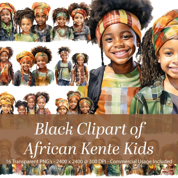 African American Kids on Fabric - Etsy