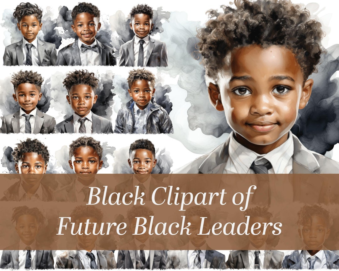 African American Clipart of Inspiring Young Black Leaders. Very ...