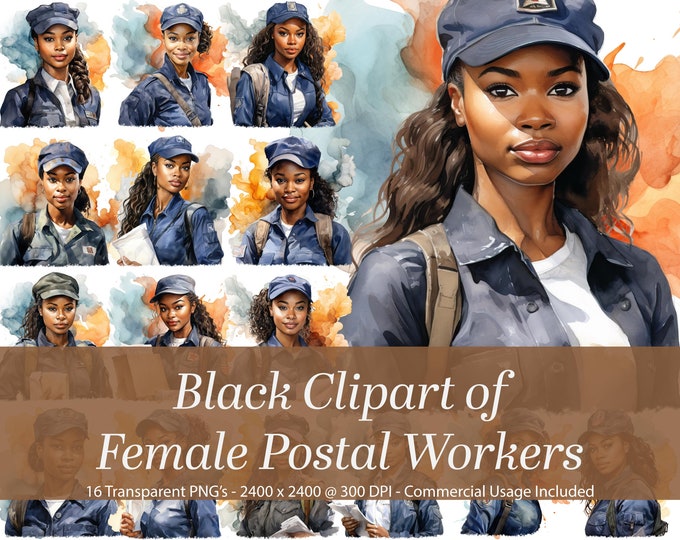 Postal Workers Clipart, Mail Woman, Delivery Girl, Mail Carrier ...