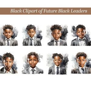 African American Clipart of Inspiring Young Black Leaders. Very ...