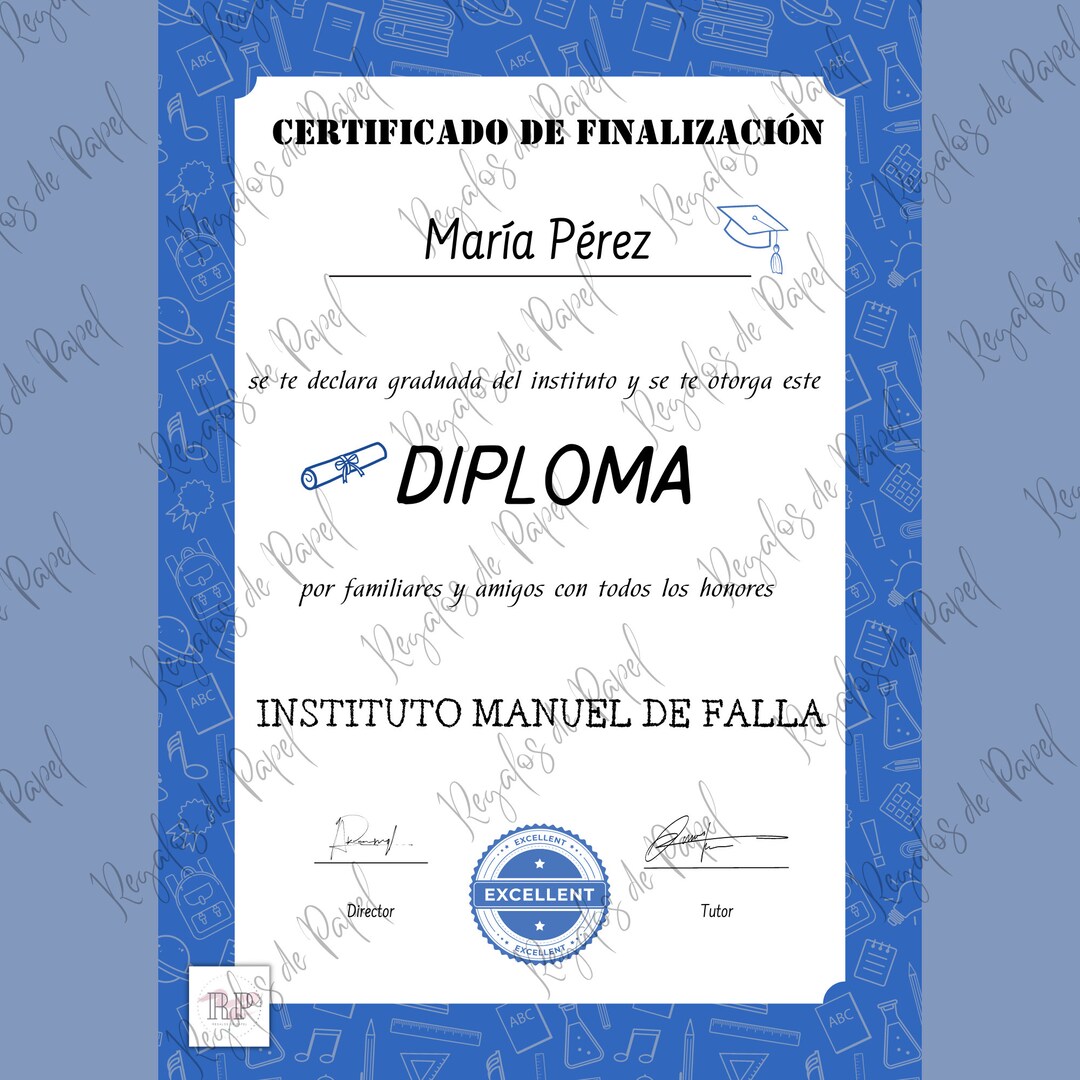 Gift Diplomas Graduation Diploma Gift to the Best Student - Etsy