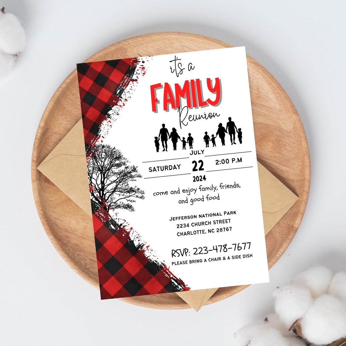 EDITABLE Family Reunion Invitation, Printable Invitation for Family ...