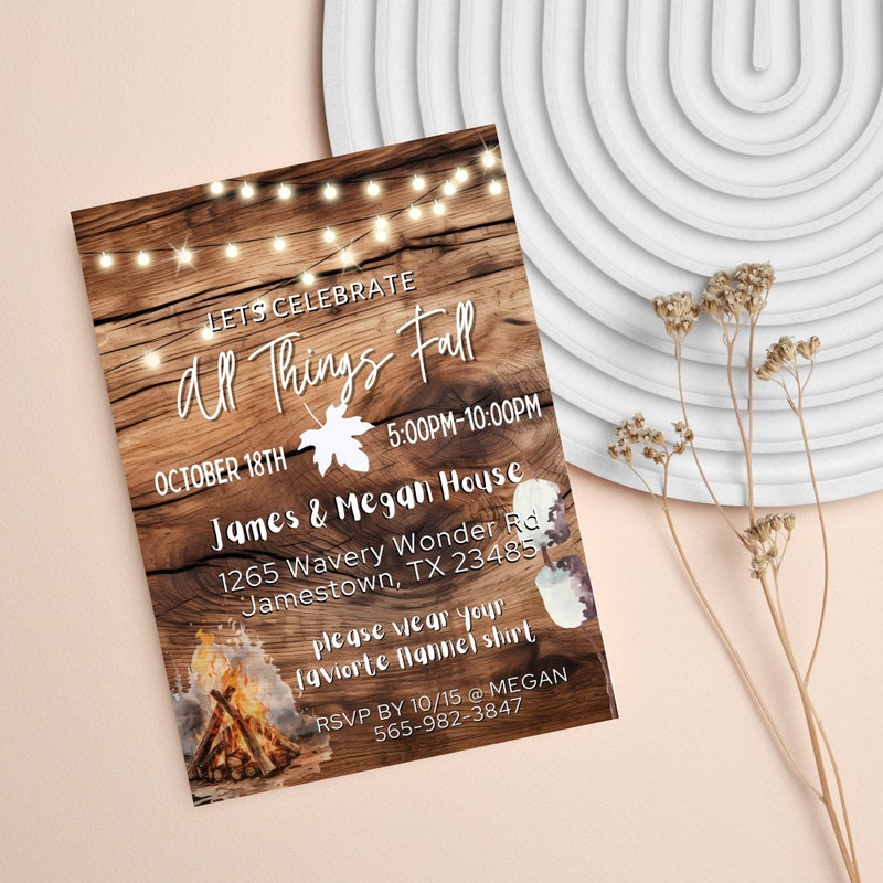 Fall Invitations - Etsy