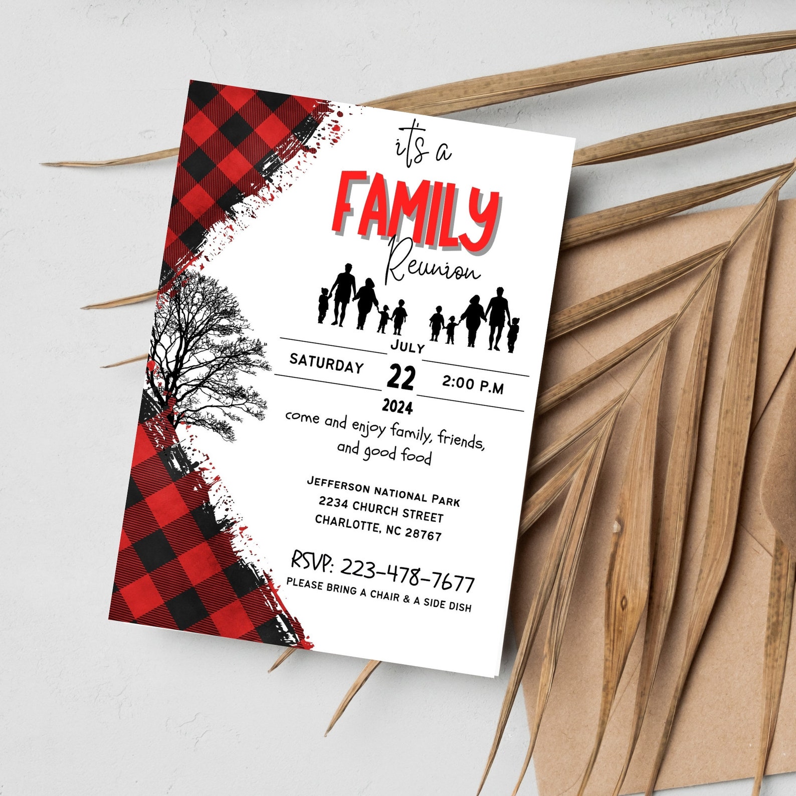 EDITABLE Family Reunion Invitation, Printable Invitation for Family ...