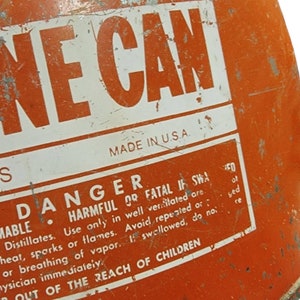 Vintage Galvanized Red Eagle Gallon Red Gas Can - Etsy