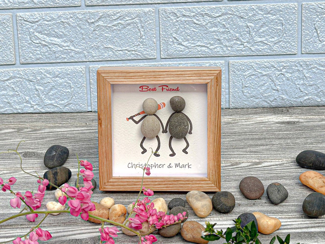 Personalised Best Friend Pebble Picture, Friend Birthday Gift, Best ...