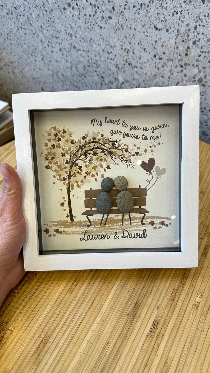 Pebble Art Couple, Personalised Gifts, Gift for Her, Dating Gift ...