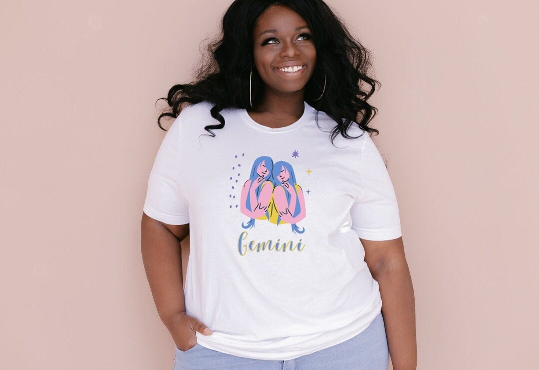 Gemini T-shirt, Zodiac Sign Shirt, Astrology, Colorful, Horoscope Tee ...