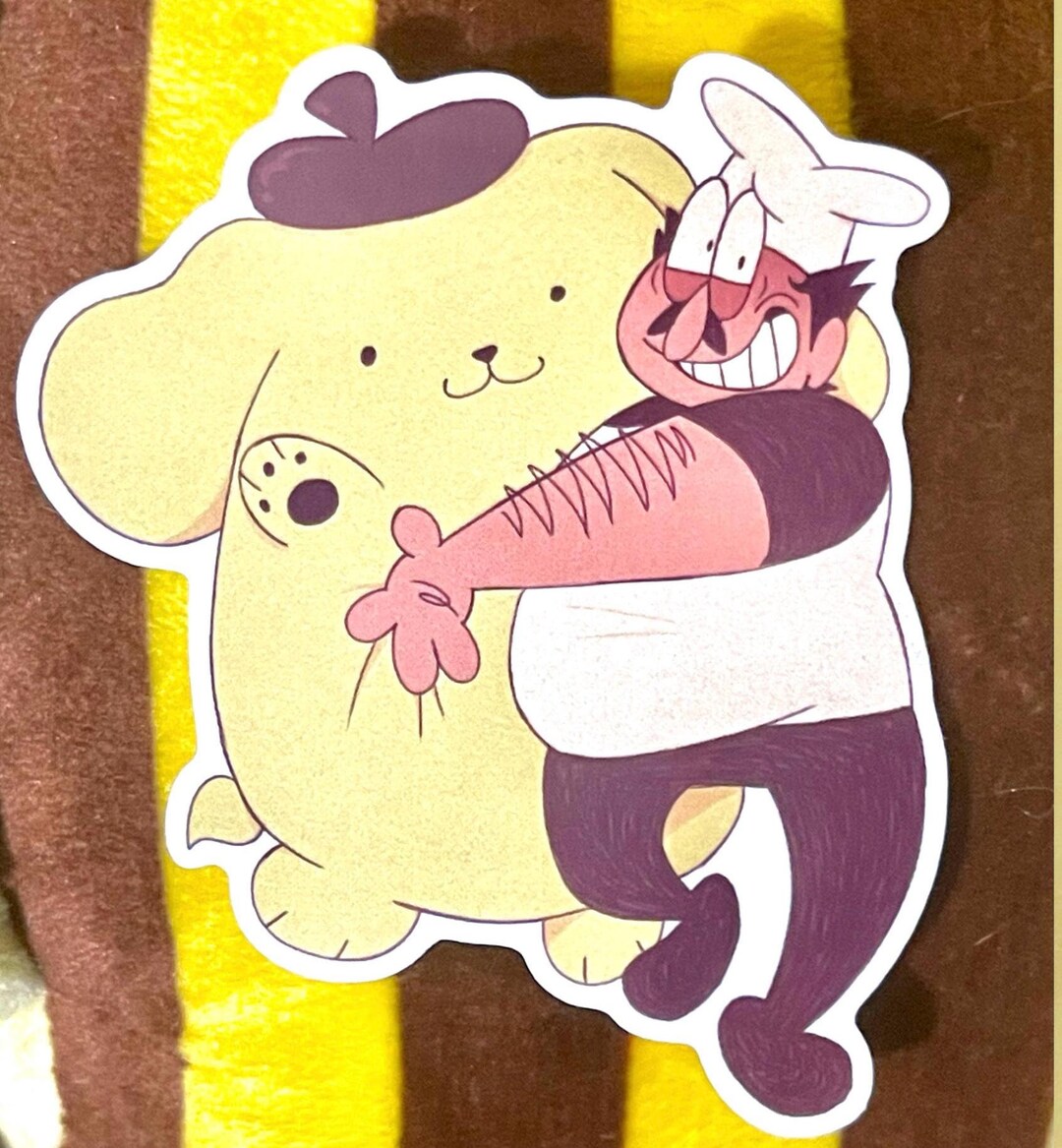 Peppino Pizza Tower Cute Pompompurin Sticker - Etsy