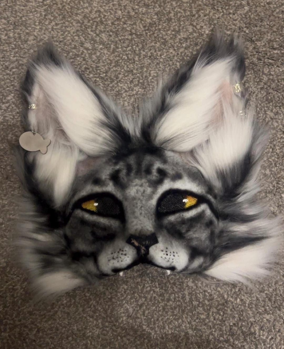 Therian Grey Tabby Cat Mask - Etsy