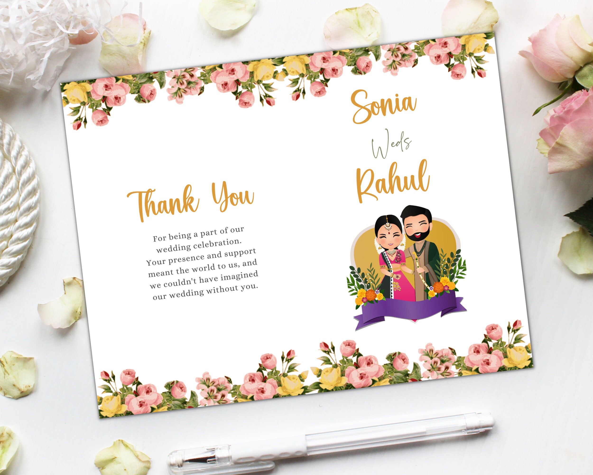 Hindu Wedding Program,wedding Card Box,hindu Wedding Ceremony Guide ...