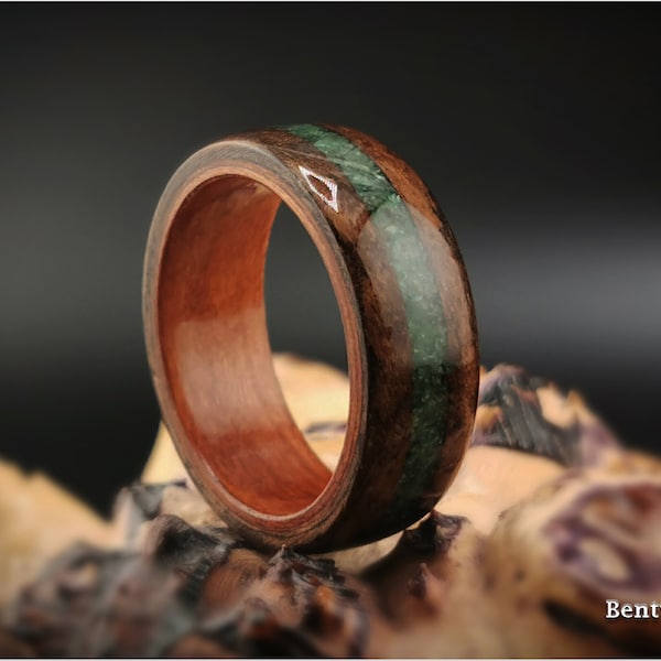 African Wood Ring - Etsy