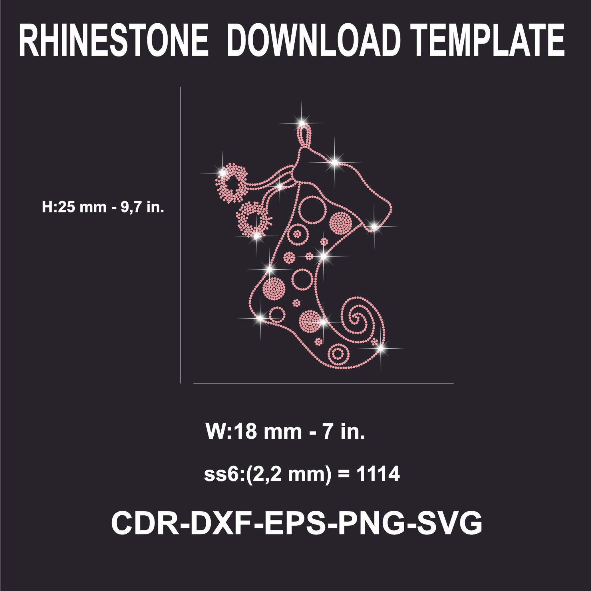 Booties Rhinestone Tamplate SVG File Instant Download, Booties ...