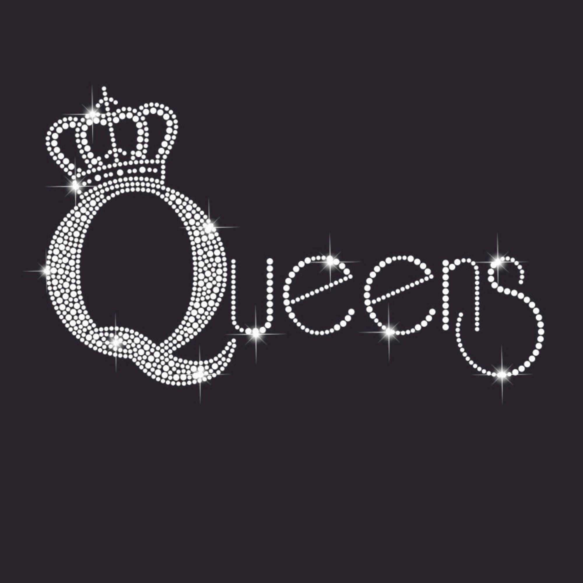 Queens Rhinestone Tamplate SVG File Instant Download, Queens Rhinestone ...