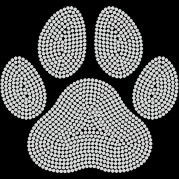 Rhinestone Paw Print - Etsy