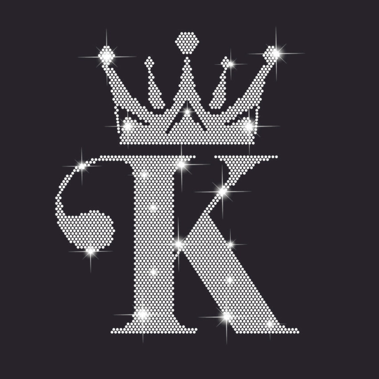 King Rhinestone Template SVG, Royal in Crown, Bling Rhinestones Shirt ...